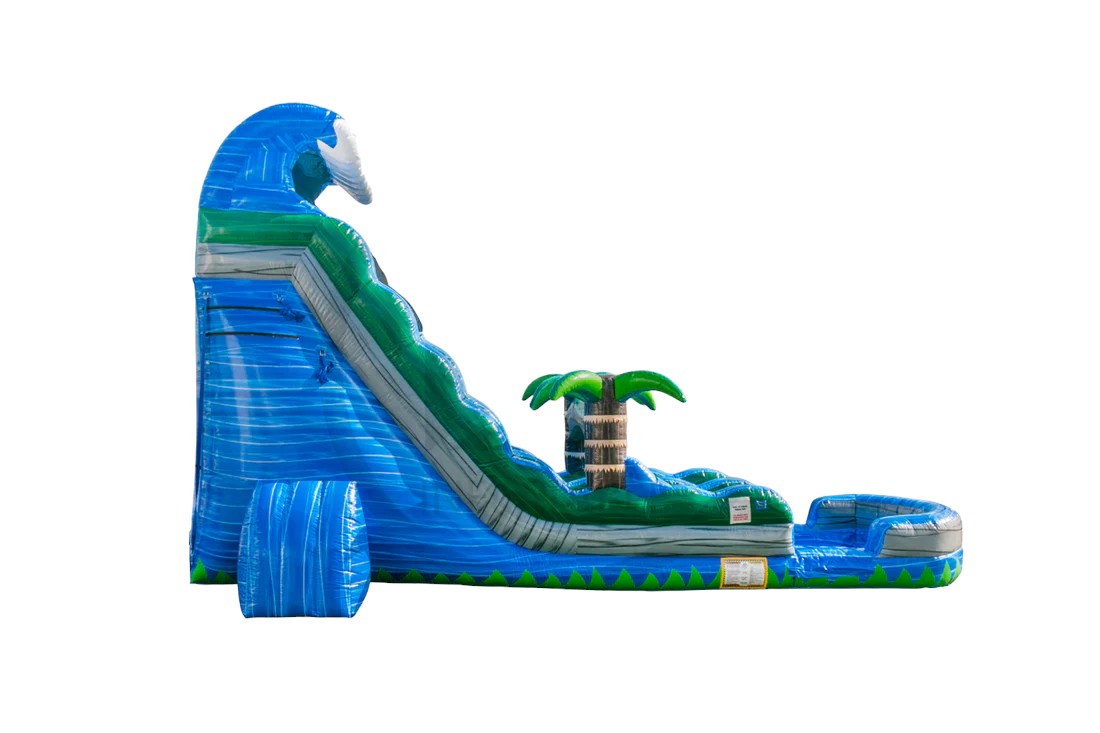 EZ Inflatables 22 Ft Melting Ice Single Lane Water Slide WS1063 ...